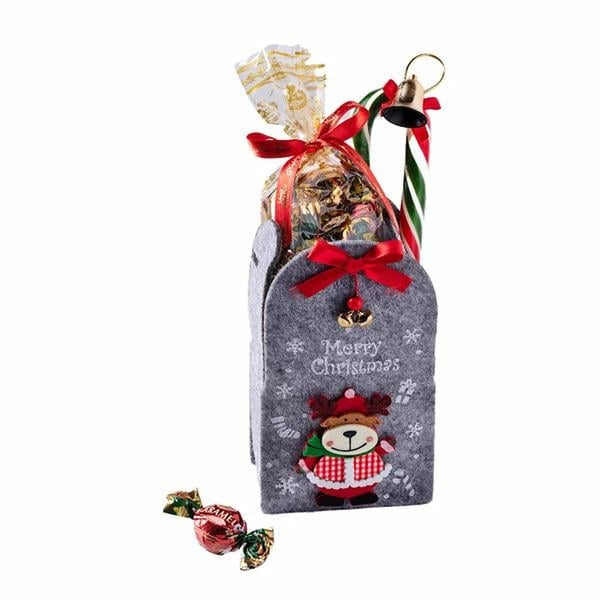 Felt House with Caramel Candy, Wafer, Umbrella Chocolate, Pine Tree Ca ...